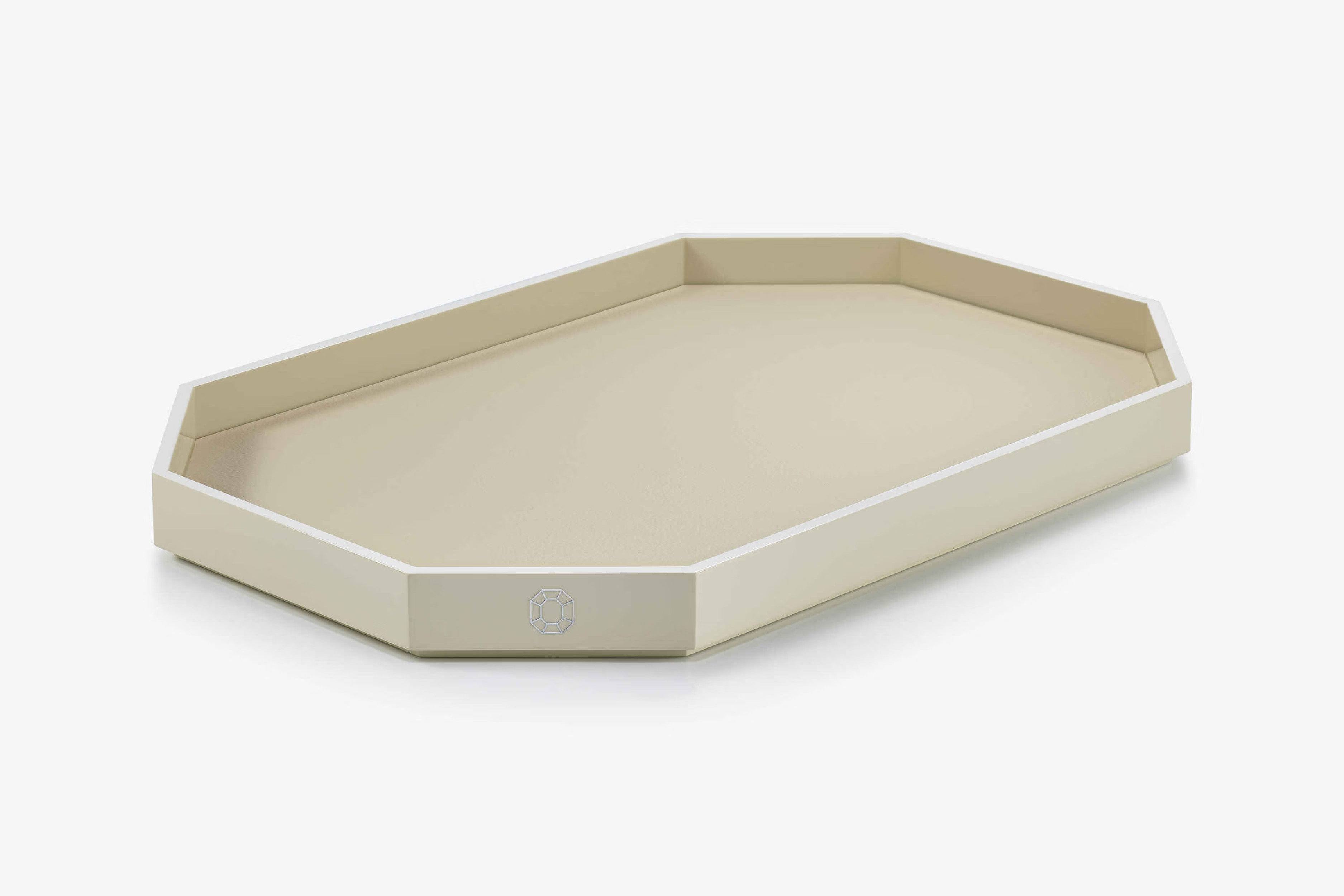 Octogone Tray L, Ivory – Wynn at Home